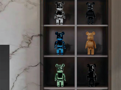 Luxury Y2K Bearbrick 400 Sculpture – Varien Designs