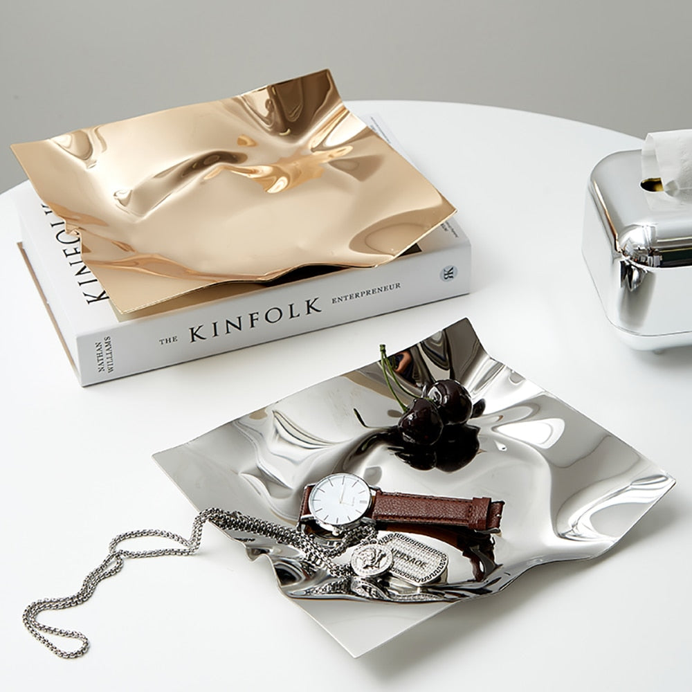 Irregular Stainless Steel Tray – Varien Designs